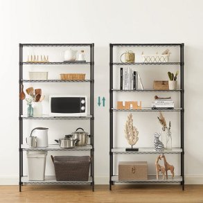 Stålreol med 5 hylder - lagerreol - sort reol 200 x 100 x 50 - Reoler ...